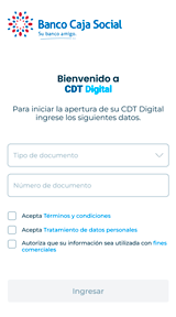 CDT Digital Banco Caja Social - Asesor